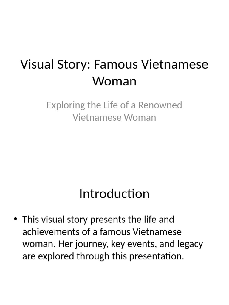 Visual Story Vietnamese Woman | PDF Visual Story Vietnamese Woman | PDF