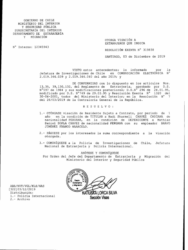 Resolución Exenta | PDF