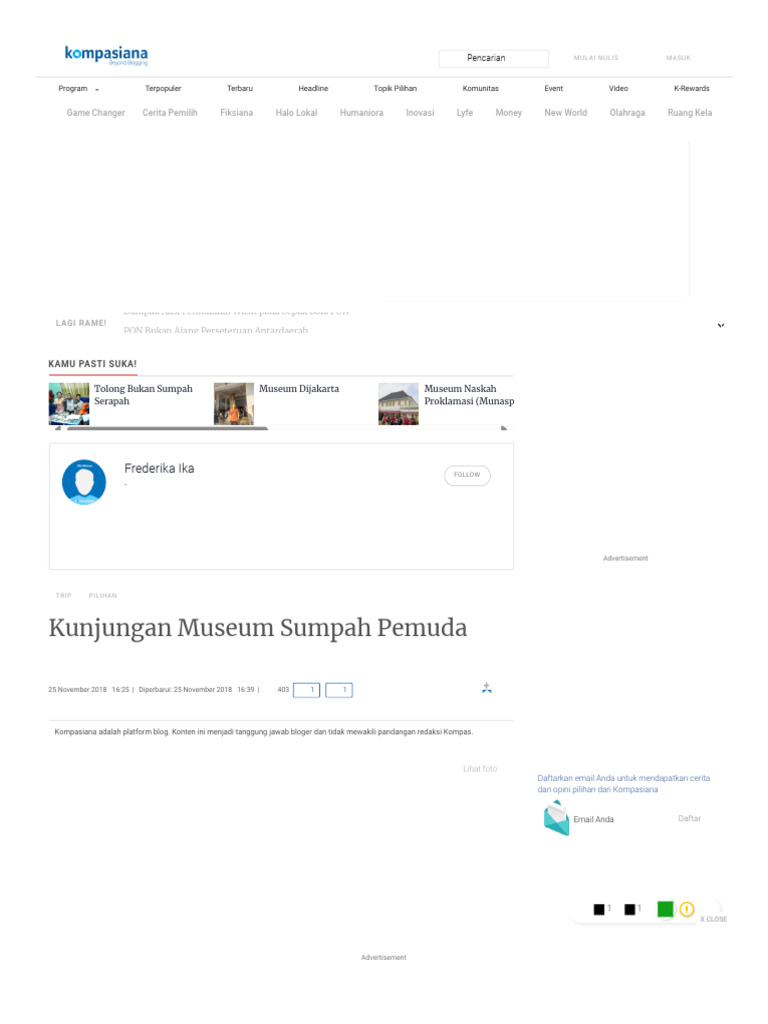 Kunjungan Museum Sumpah Pemuda | PDF