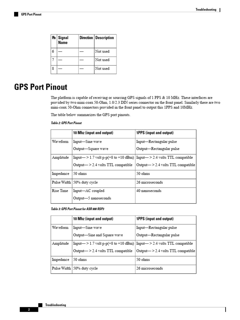 GPS & Port Pinout Specifications | PDF | Electrical Engineering ...