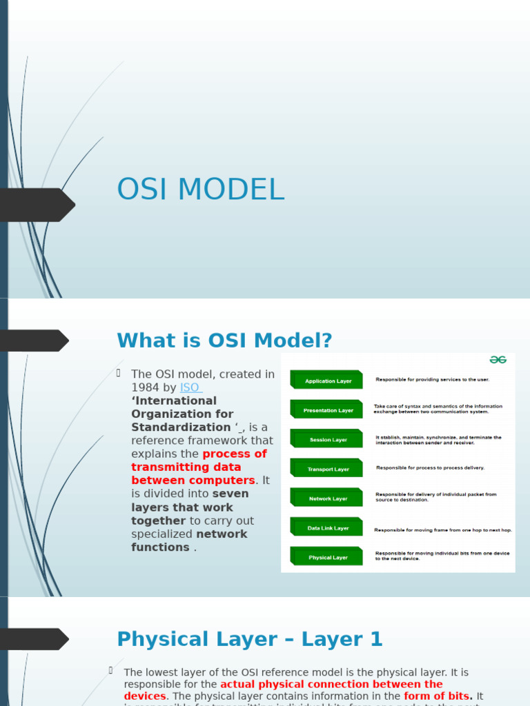 Osi Model | PDF