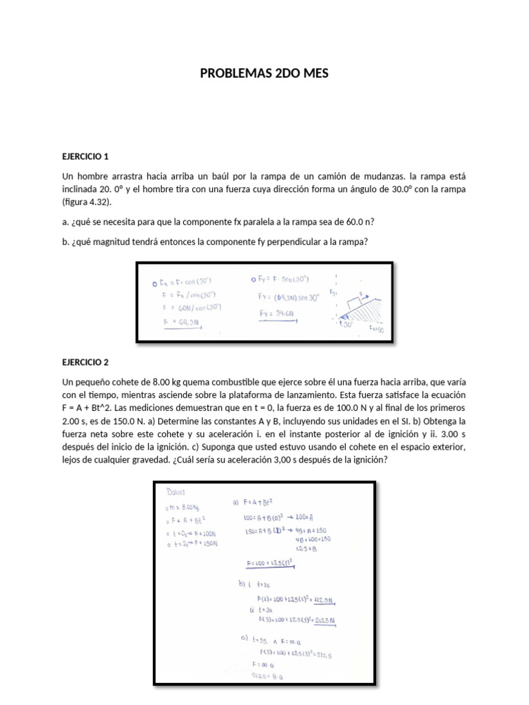 Ejercicios 2do Mes | PDF