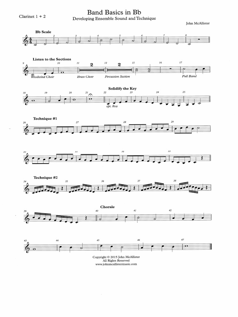Band Basics in B Flat | PDF