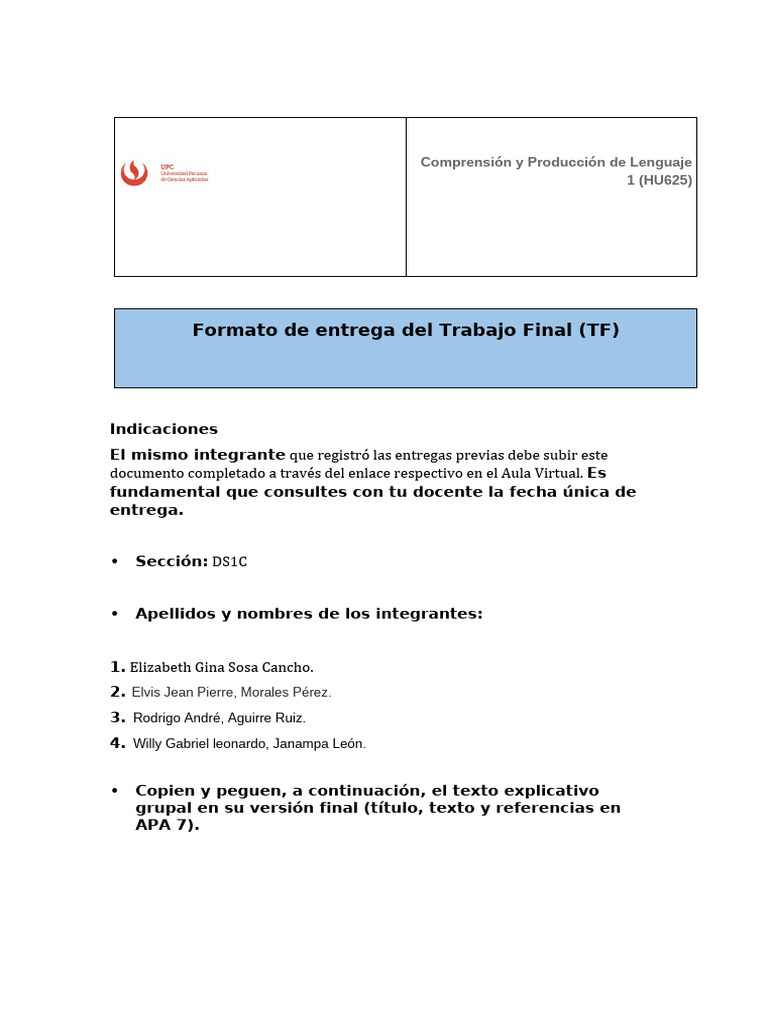 TF CPL1 (GRUPO 2) Final | PDF