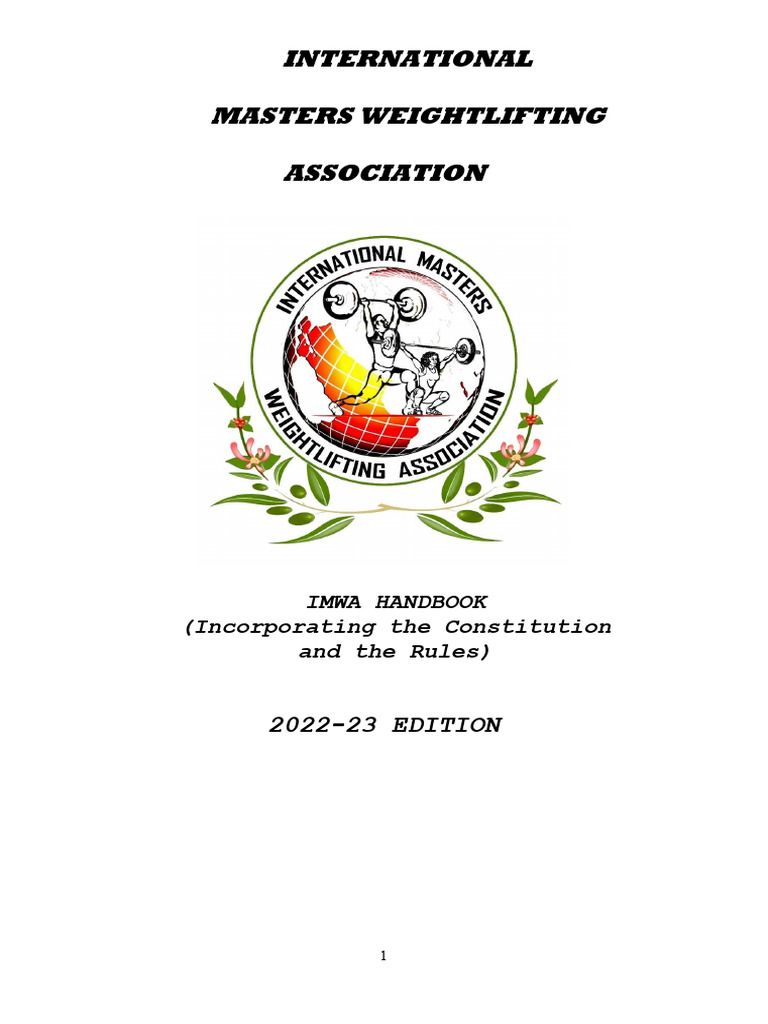 2022 Imwa Rulebook | PDF
