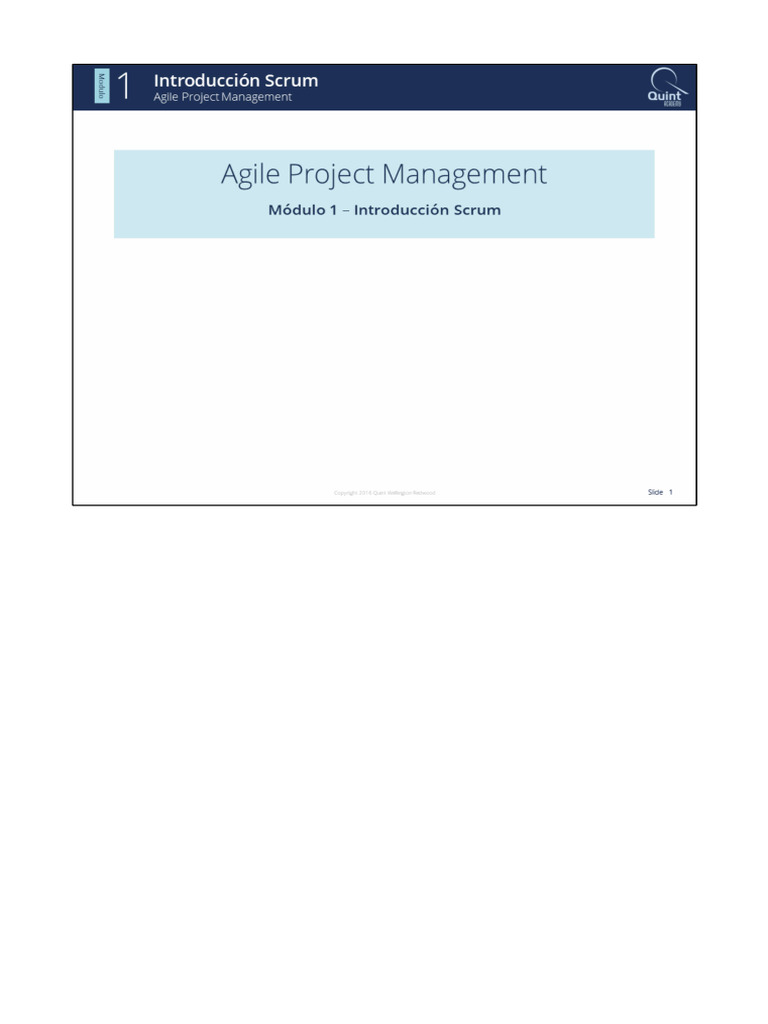 Módulo 1 - Introducción Scrum | PDF