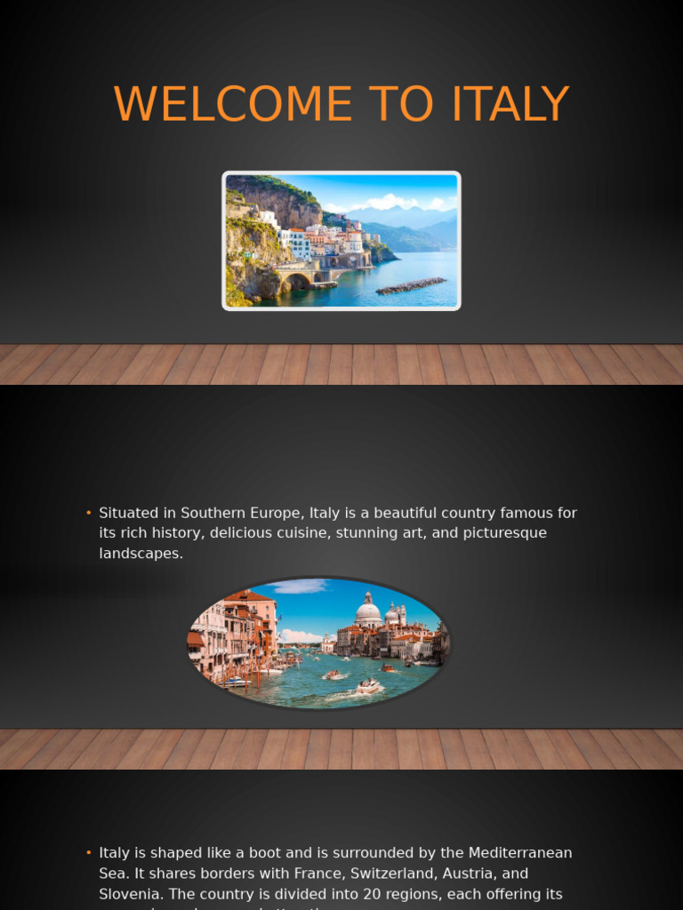 Welcome To Italy | PDF