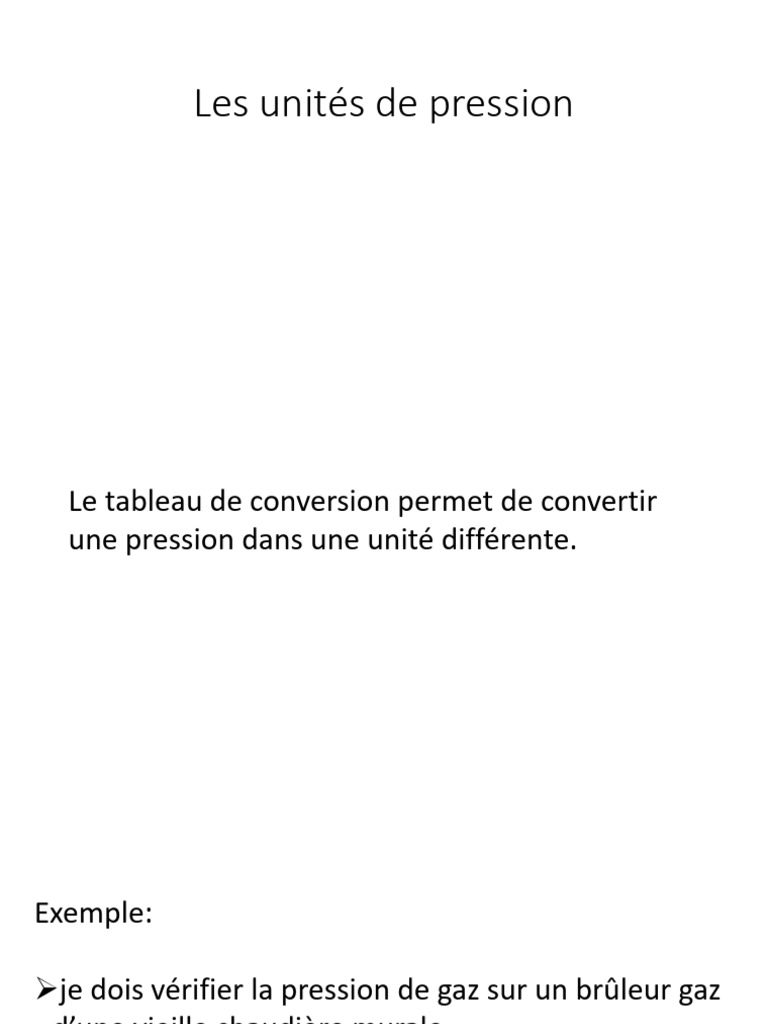 Les Unites de Pression PP | PDF