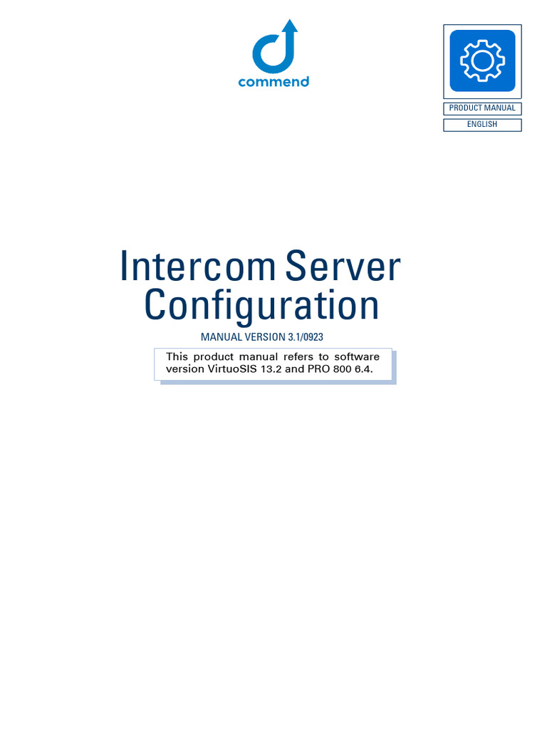 PM-Intercom-Server-Configuration-EN-V31-0923 | PDF
