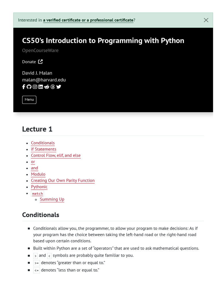 Cs 50-Harvard-Edu-P | PDF