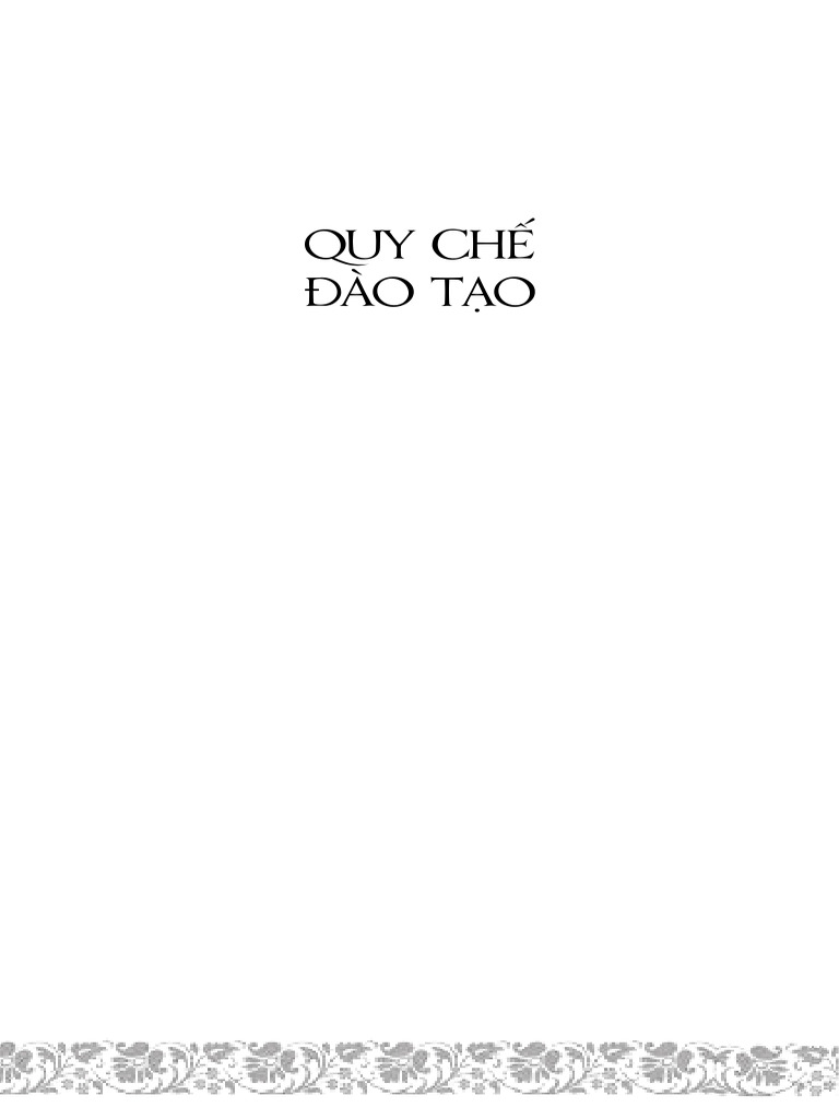 Quy Che Dao Tao. Sua 14.6.21 | PDF