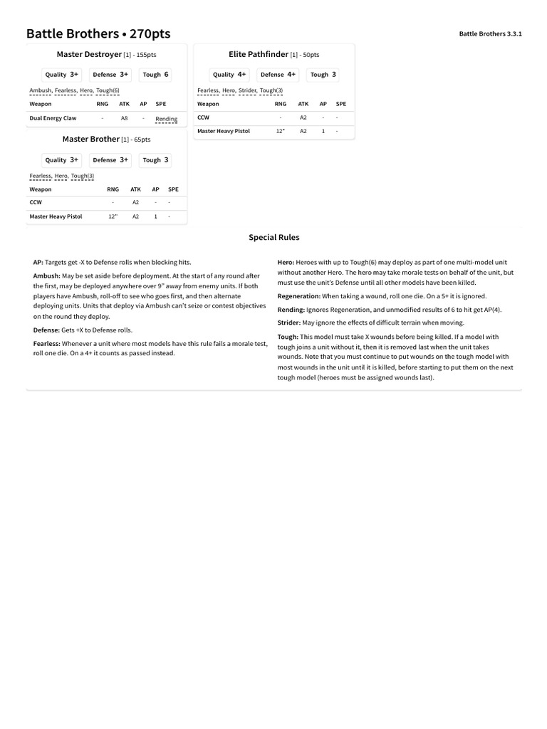 OPR Army Forge3 | PDF