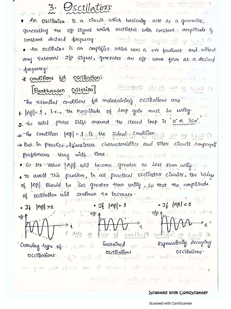 AE Unit 4 OSCILLATORS | PDF