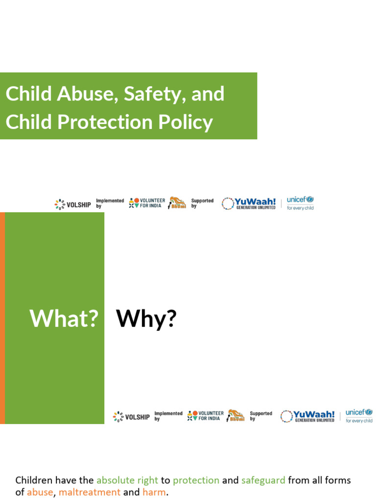 Child Protection Policy-Orientation | PDF