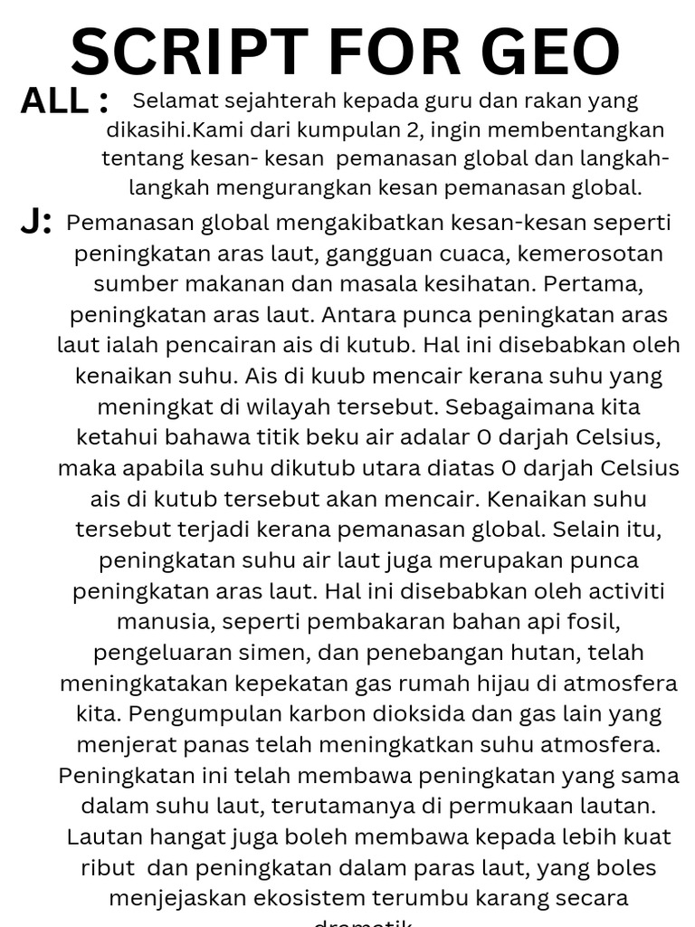 Script For Geo | PDF