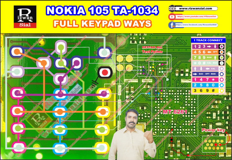 Nokia 105 TA1034 Keypad Ways PDF | PDF