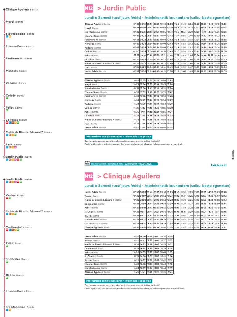 Ligne N12 Hiver 2024 | PDF
