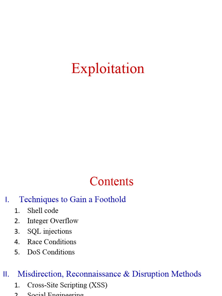 UNIT 2_EXPLOITATION | PDF