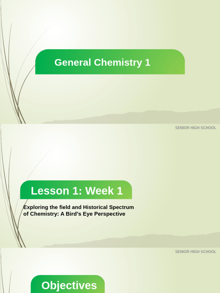 Gen Chem 1 Q1 Introduction | PDF