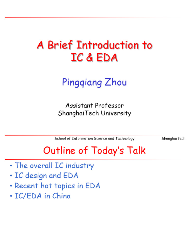 IC EDA Intro | PDF