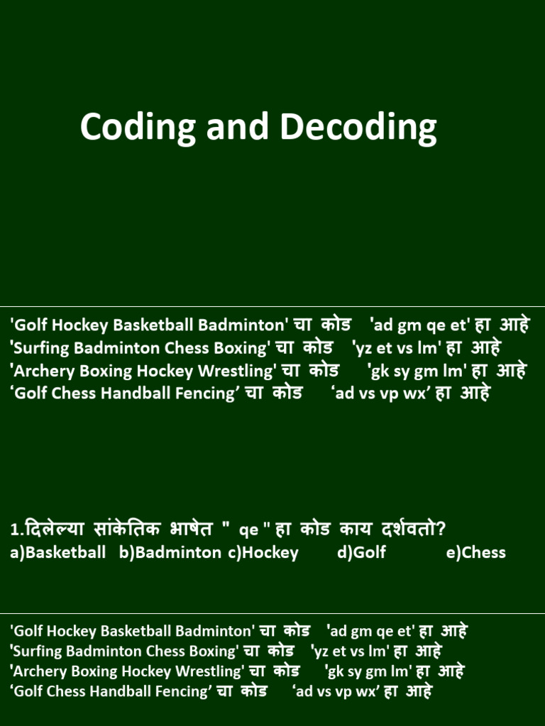 Coding | PDF