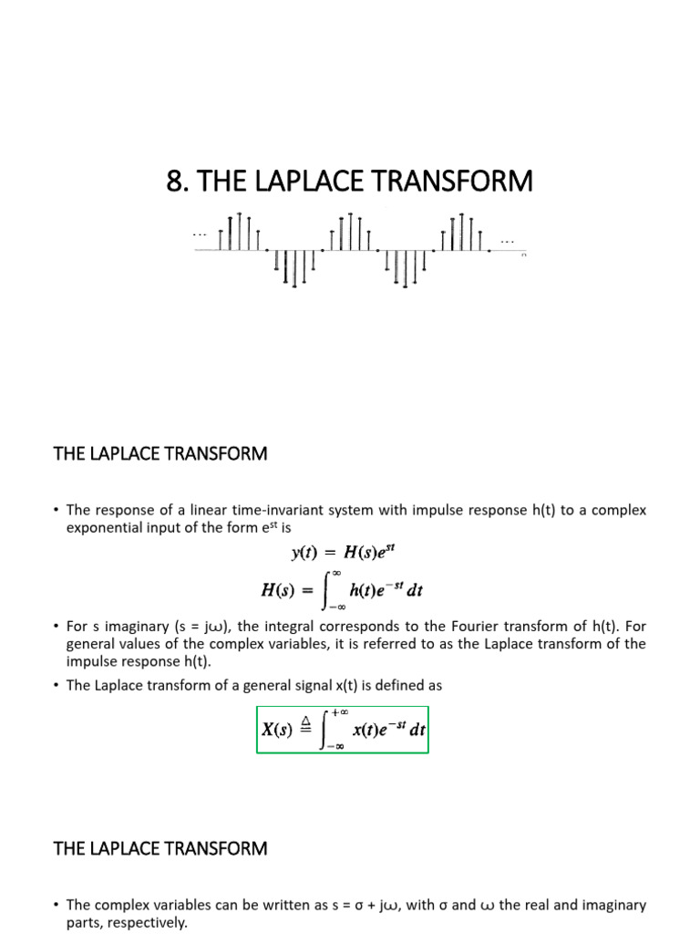 8 - The - Laplace - Transform - 1 2 | PDF