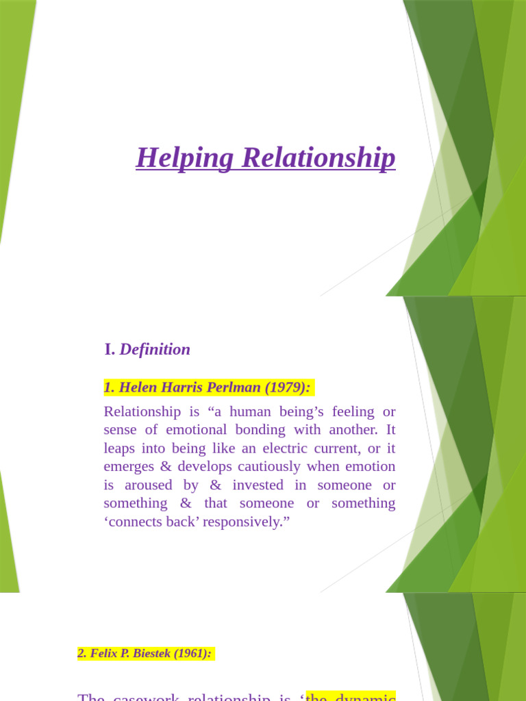 Helping Relationship | PDF