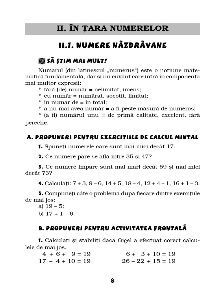 Matematica Distractiva Cls 2 - TIPAR 1 | PDF