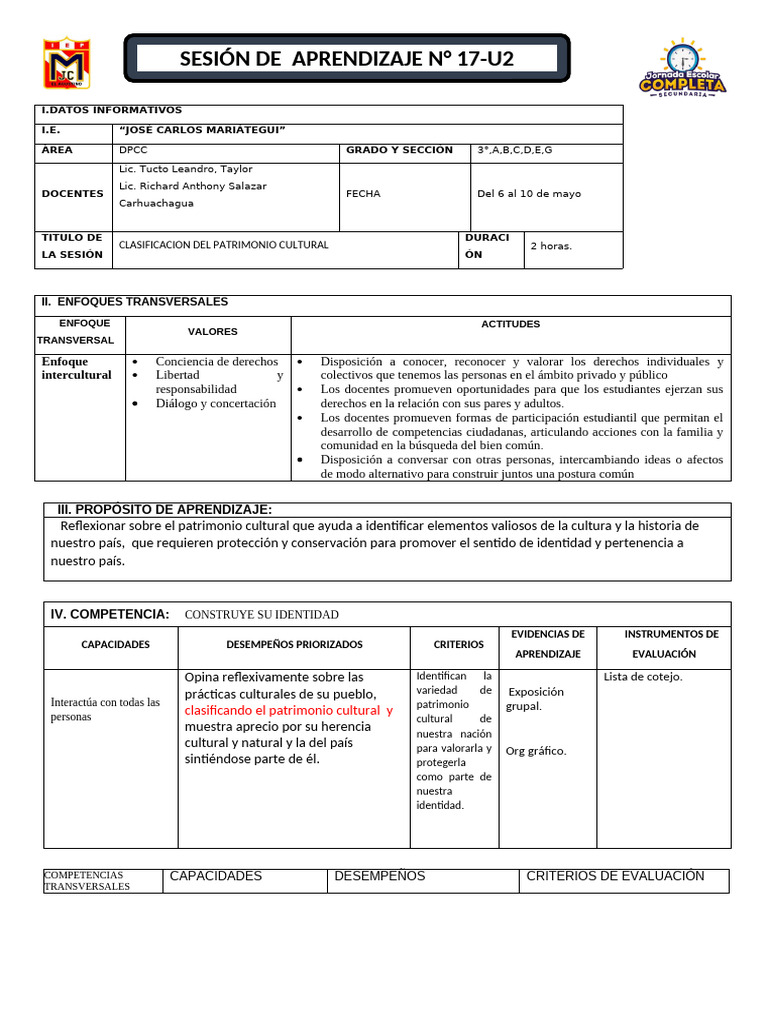 Clasificacion Del Patrimonio Cultural | PDF
