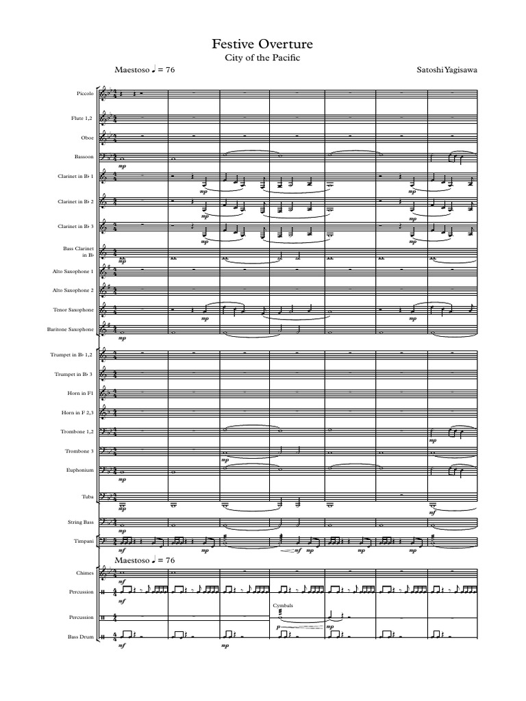 Festive Overture Part Wind Band | PDF