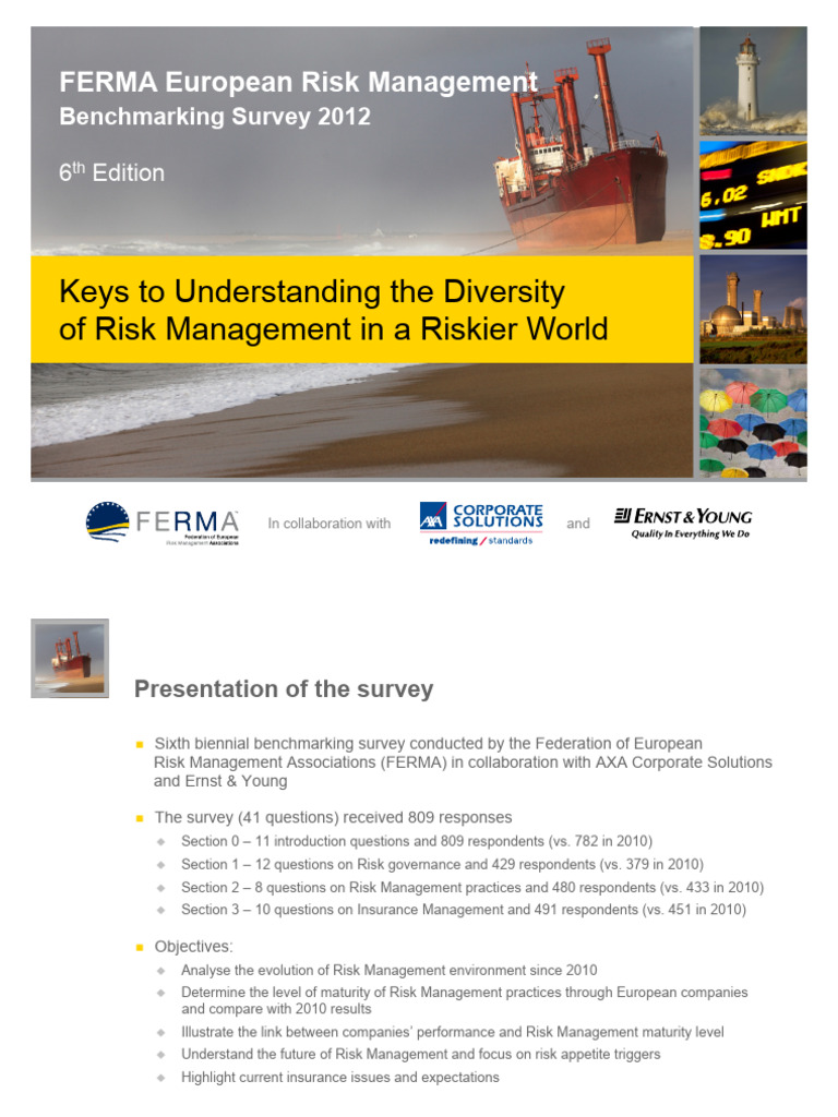 26a0b - Benchmarking Survey 2012 Presentation | PDF | Risk | Risk ...