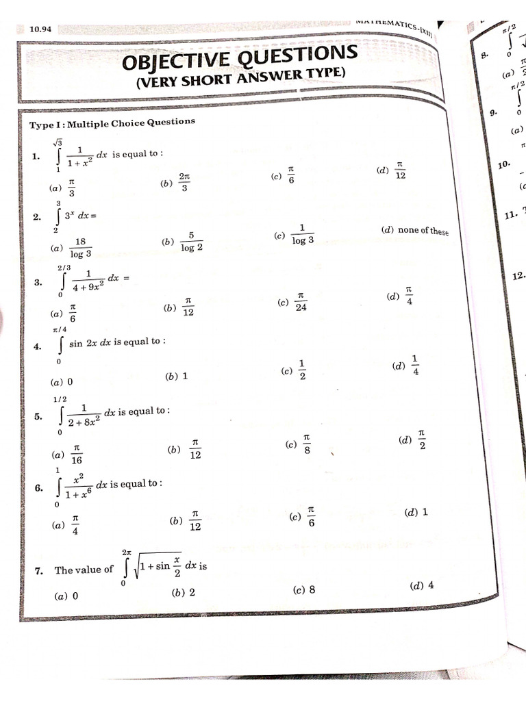 Definite Integral DPP 2 | PDF