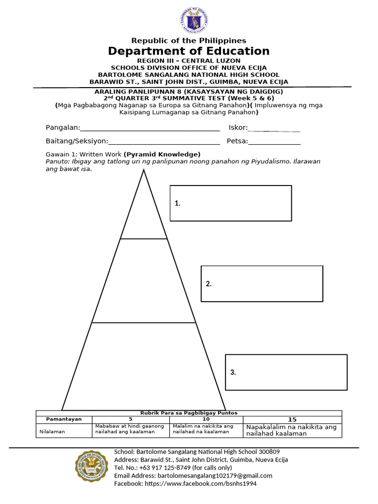 Ap8 Q2 3RD Summative | PDF