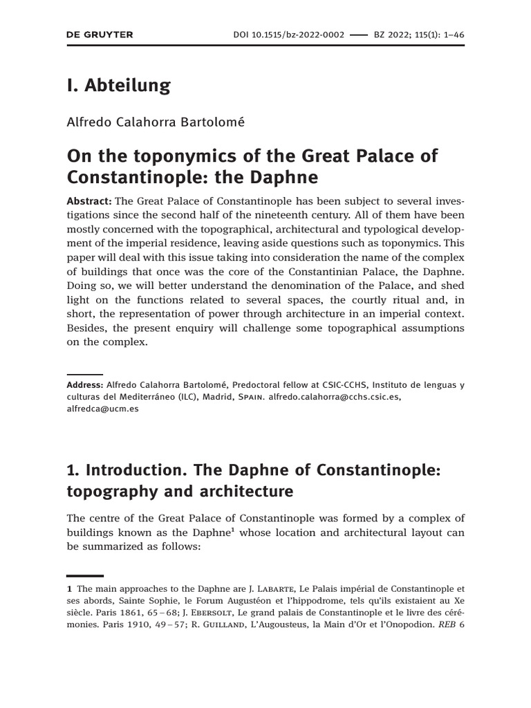 Toponymics - The Daphne | PDF