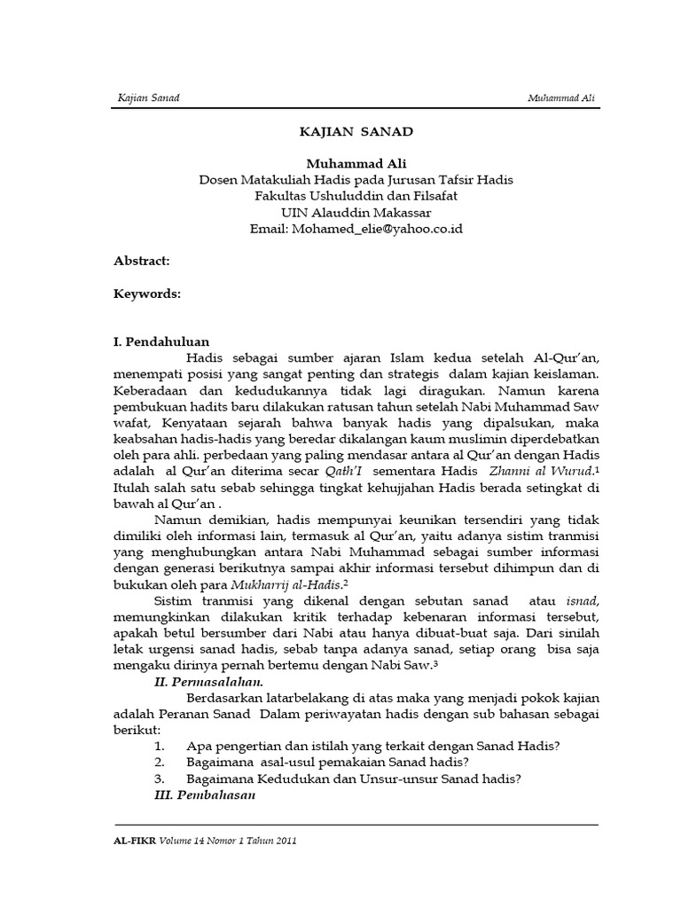 Kajian Sanad | PDF