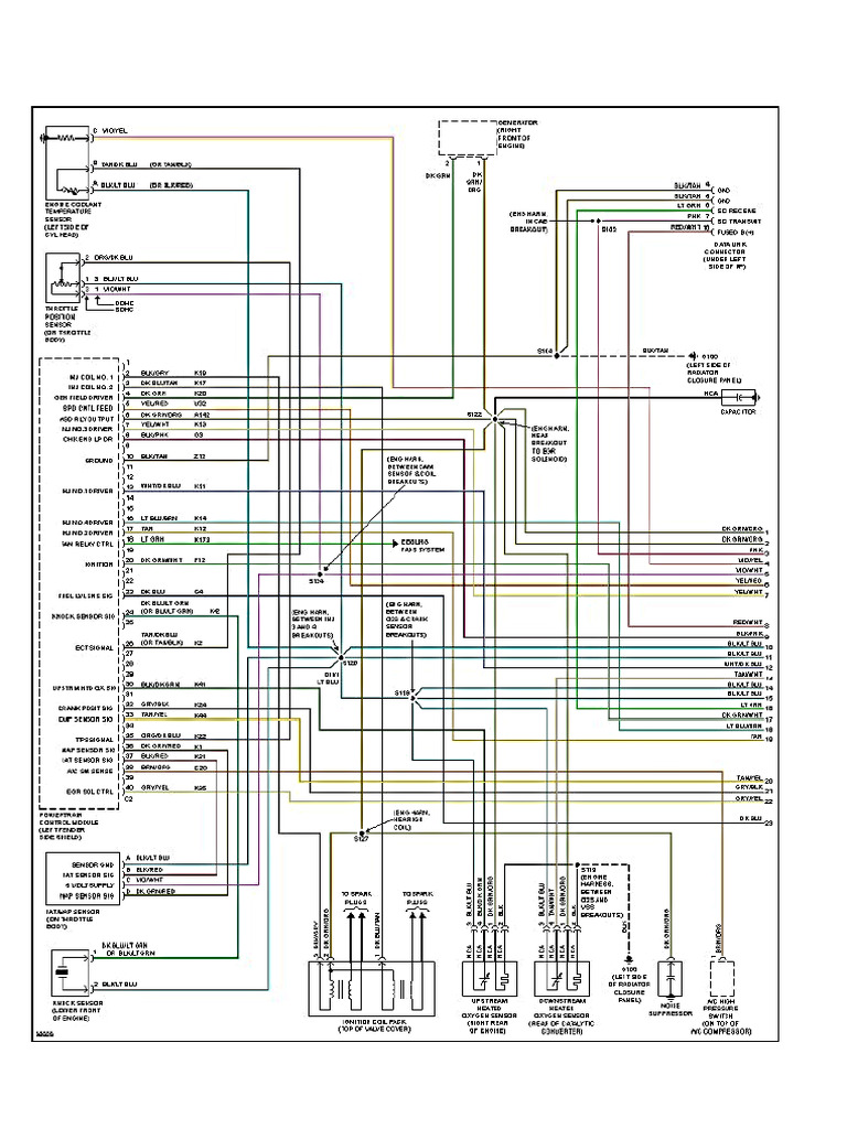 DIAGRAMA ELECTRICO DODGE RT 2.0 | PDF