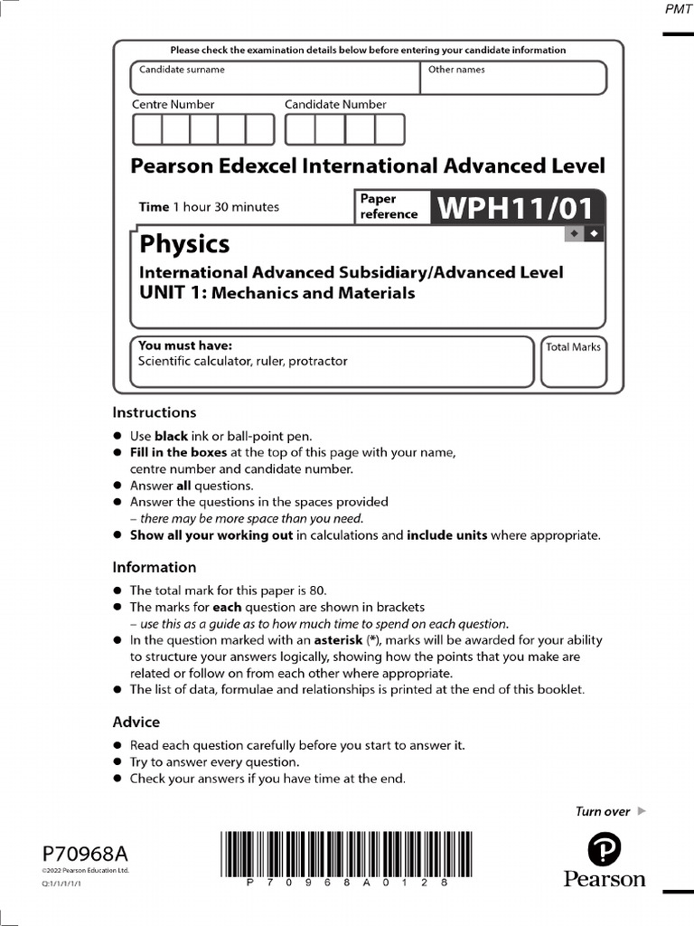 Sample 1 Physics | PDF