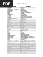 Lista de 1000 Adjetivos en Español | PDF | Sustantivo | Adjetivo