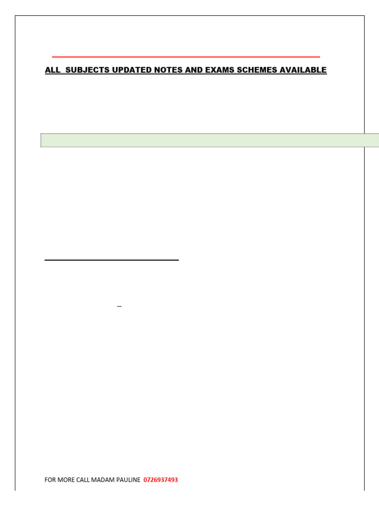 Pretechnical Grade 7 Updated Teaching Notes | PDF