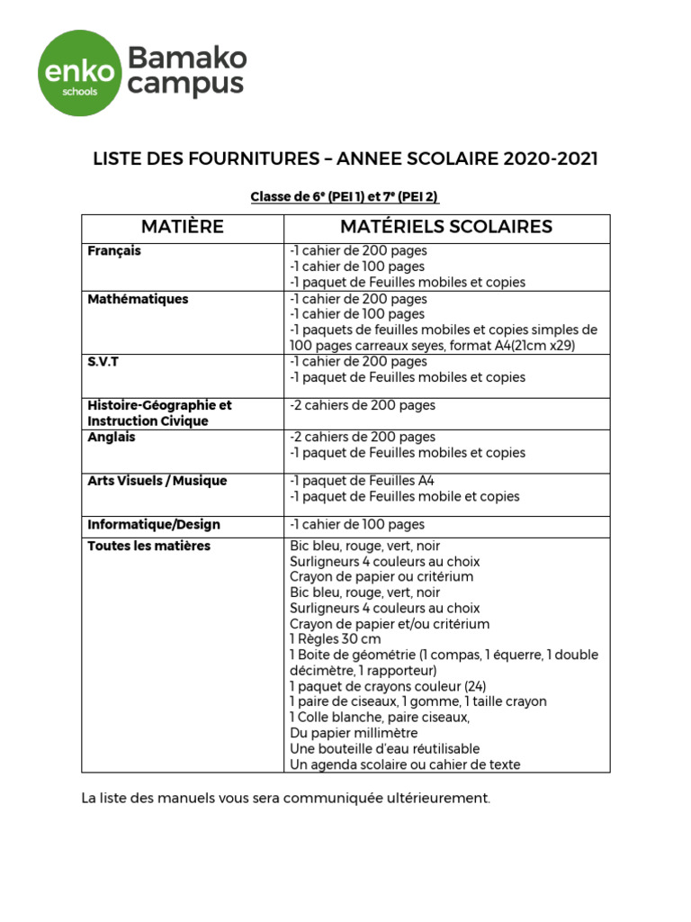 liste-de-lensemble-des-fournitures-scolaire- | PDF