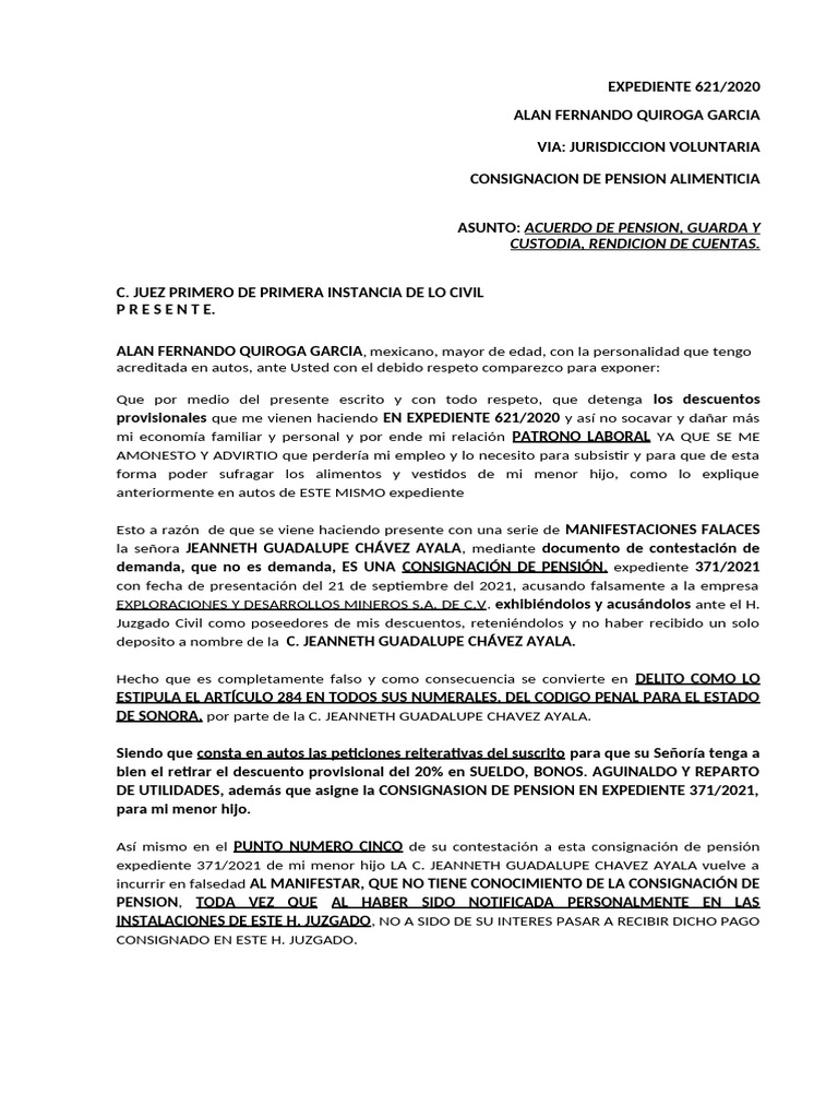 Alan Quiroga RENDICION | PDF