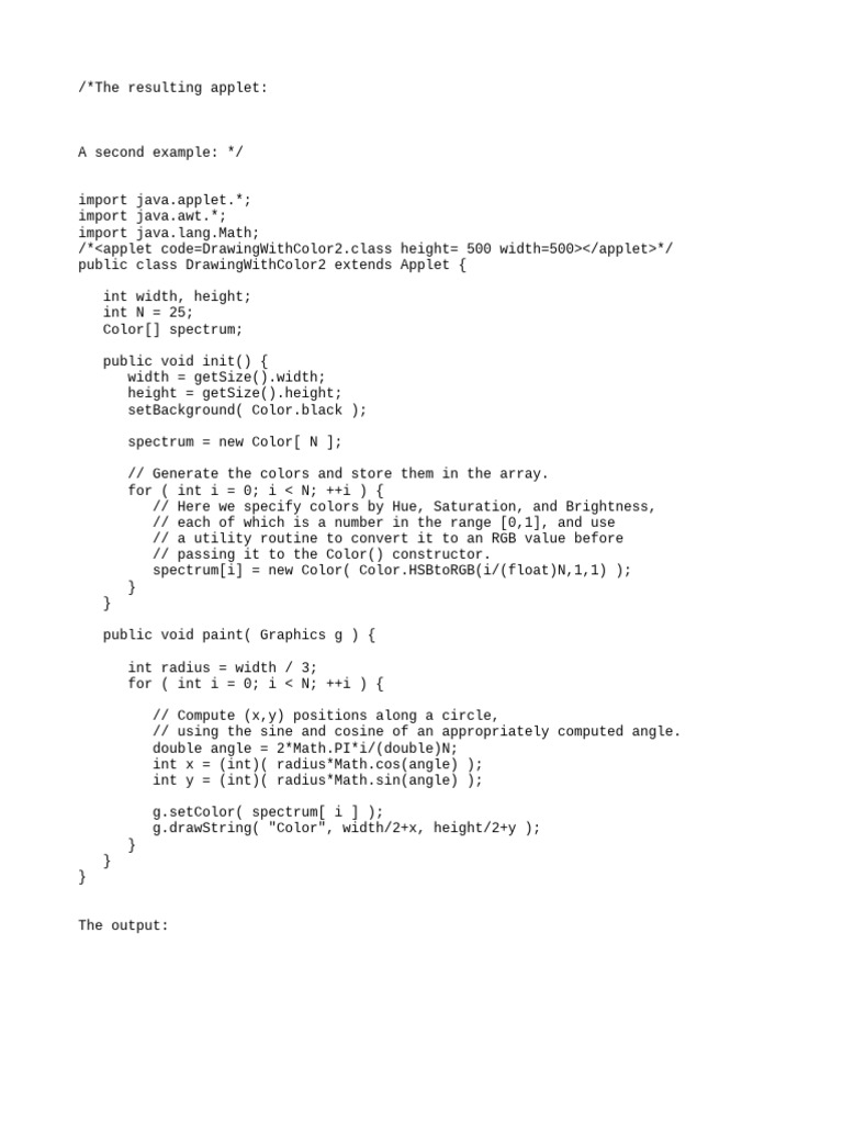 Drawing With Color 2 | PDF