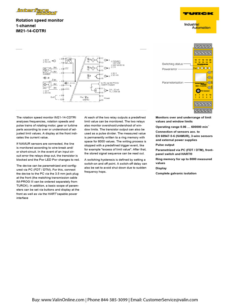 Turck Im21 Interface Modules | PDF