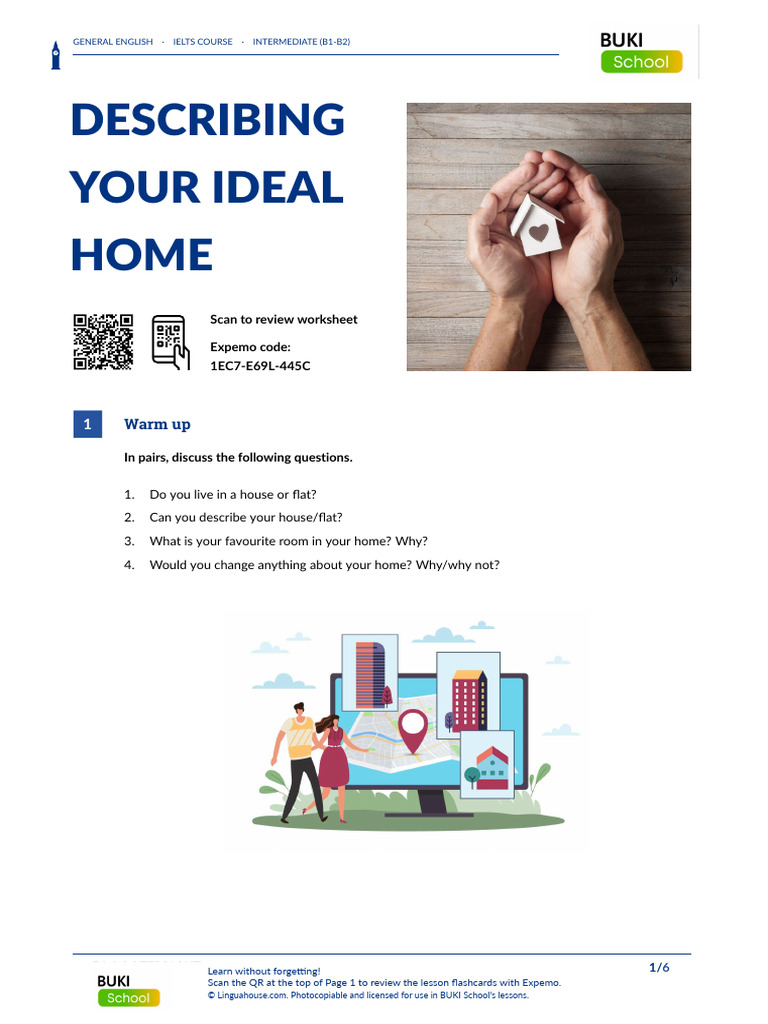 Describing Your Ideal Home British English Student B1 B2 | PDF