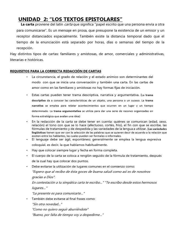 Género Epistolar | PDF