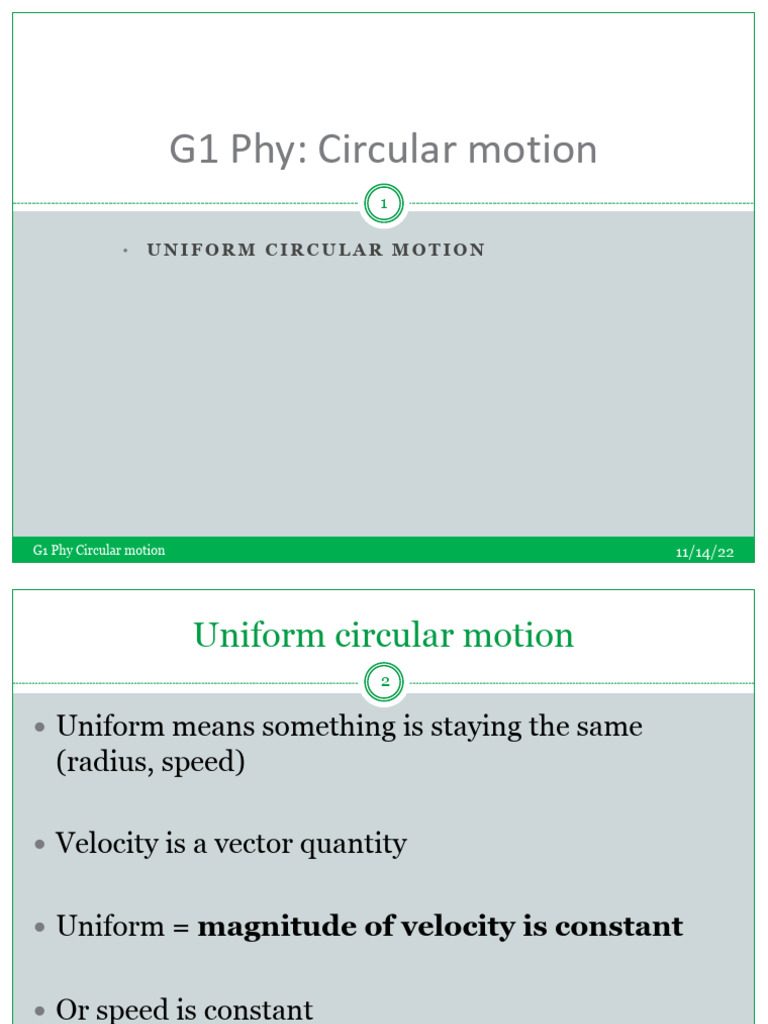 G1 Phy Circular MD | PDF