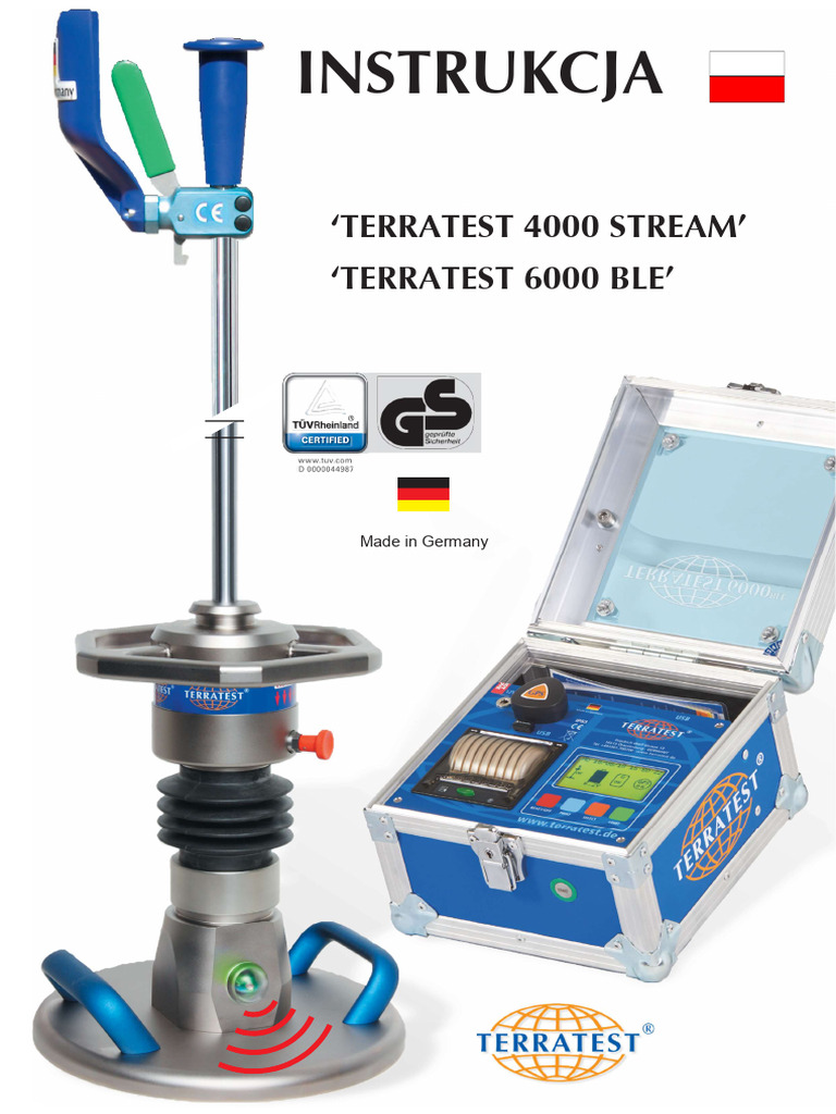 Instrukcja TERRATEST 2021 | PDF