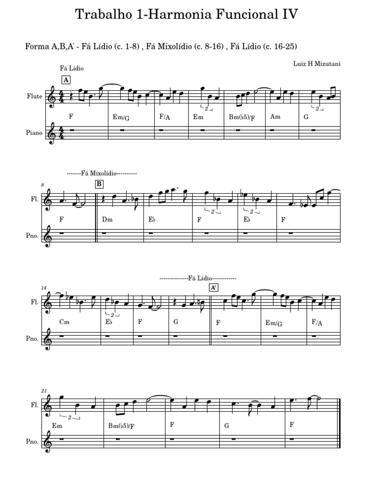 Trabalho 1-Harmonia Funcional IV | PDF