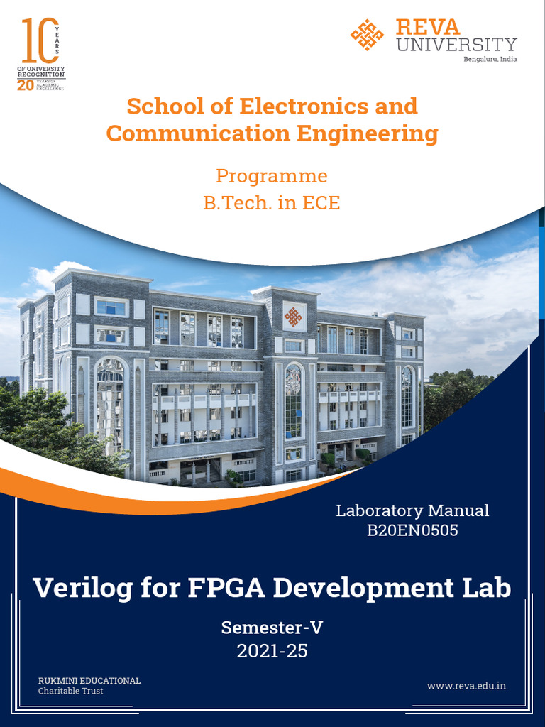 Verilog For FPGA Development Lab - B20EN0505 | PDF