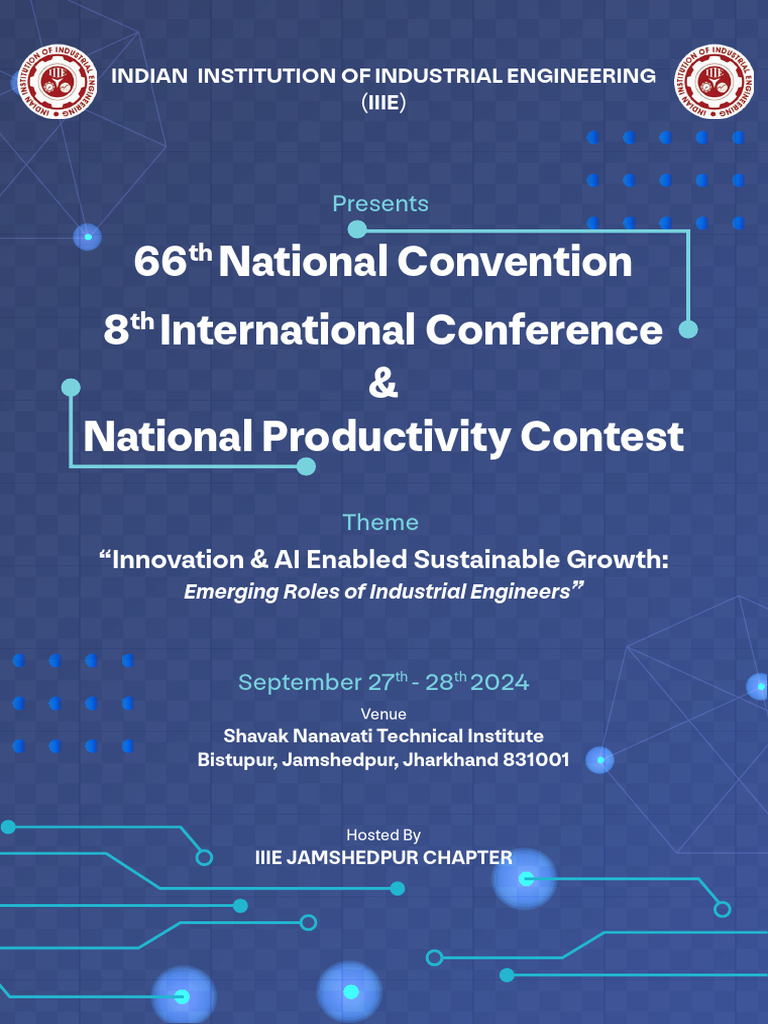 IIIE 66th National Convention & 8th International Conference Brochure | PDF